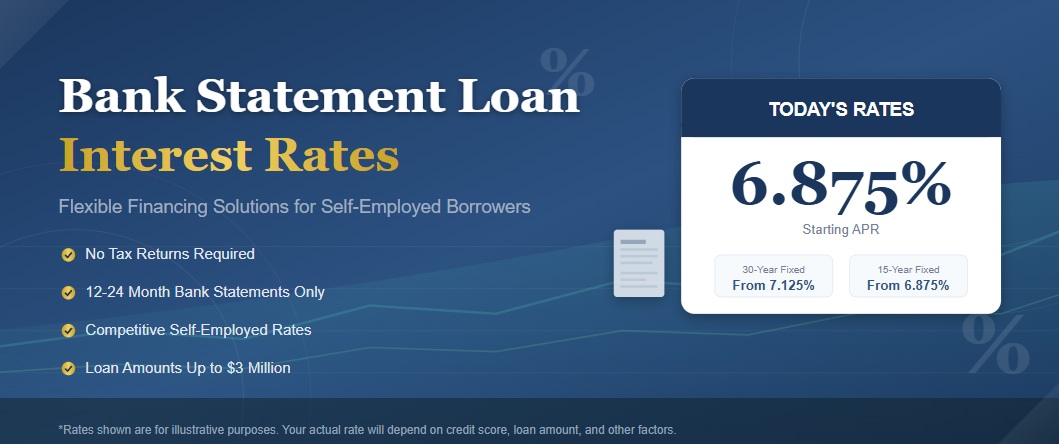 Bank Statement Loan Interest Rates: 2026 Guide for Self-Employed Borrowers